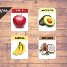 FRUITS (Real Images) - 45 Flash Cards | Montessori Material | 3 Part ...