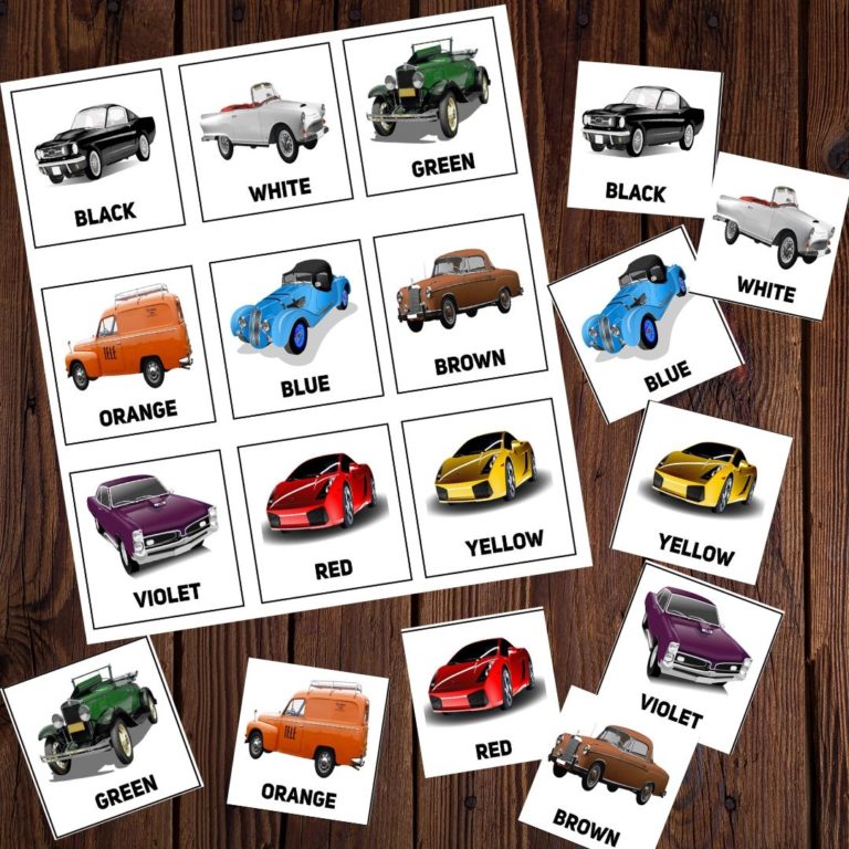 Color (Cars) Matching - Puzzle | Montessori Activity (9 Colors) - LifeLoLo