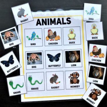 Animals Matching - Puzzle | Montessori Activity (9 Animals) - LifeLoLo