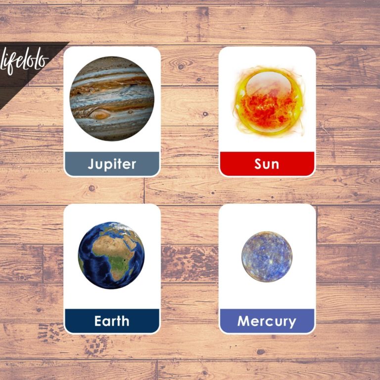 SOLAR SYSTEM - 12 Flash Cards | Montessori Printable | Planets ...