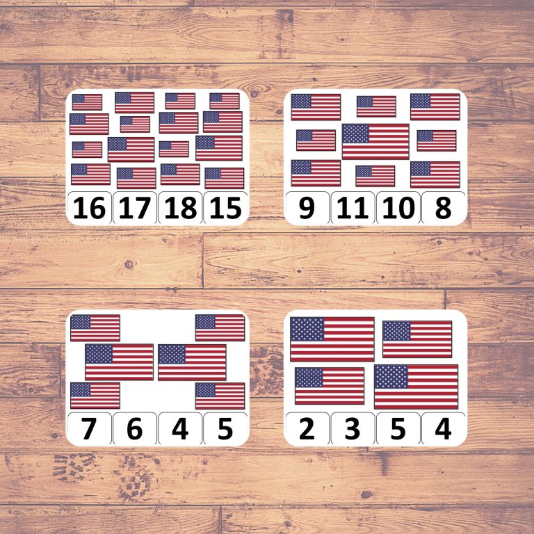 COUNTING FLAGS - Clip Counting Cards | Montessori | Educational ...