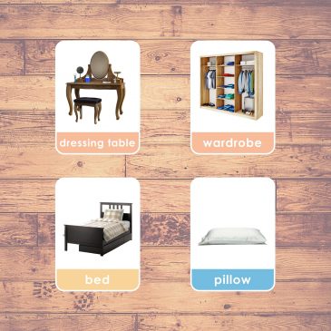 IN THE BEDROOM - Flashcards | Montessori | Educational | Learning | (24 ...