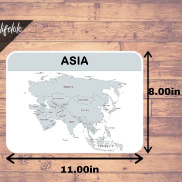 ASIA MAP - 49 Flash Cards | Homeschooling | Montessori Cards ...