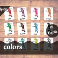 Colors Flash Cards | Homeschool Printable | Montessori | English ...