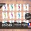 Colors FRENCH Flash Cards | Bilingual Homeschool Printable | French ...