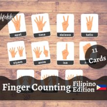 FINGER COUNTING | FILIPINO Counting | 11 Counting Flash Cards ...
